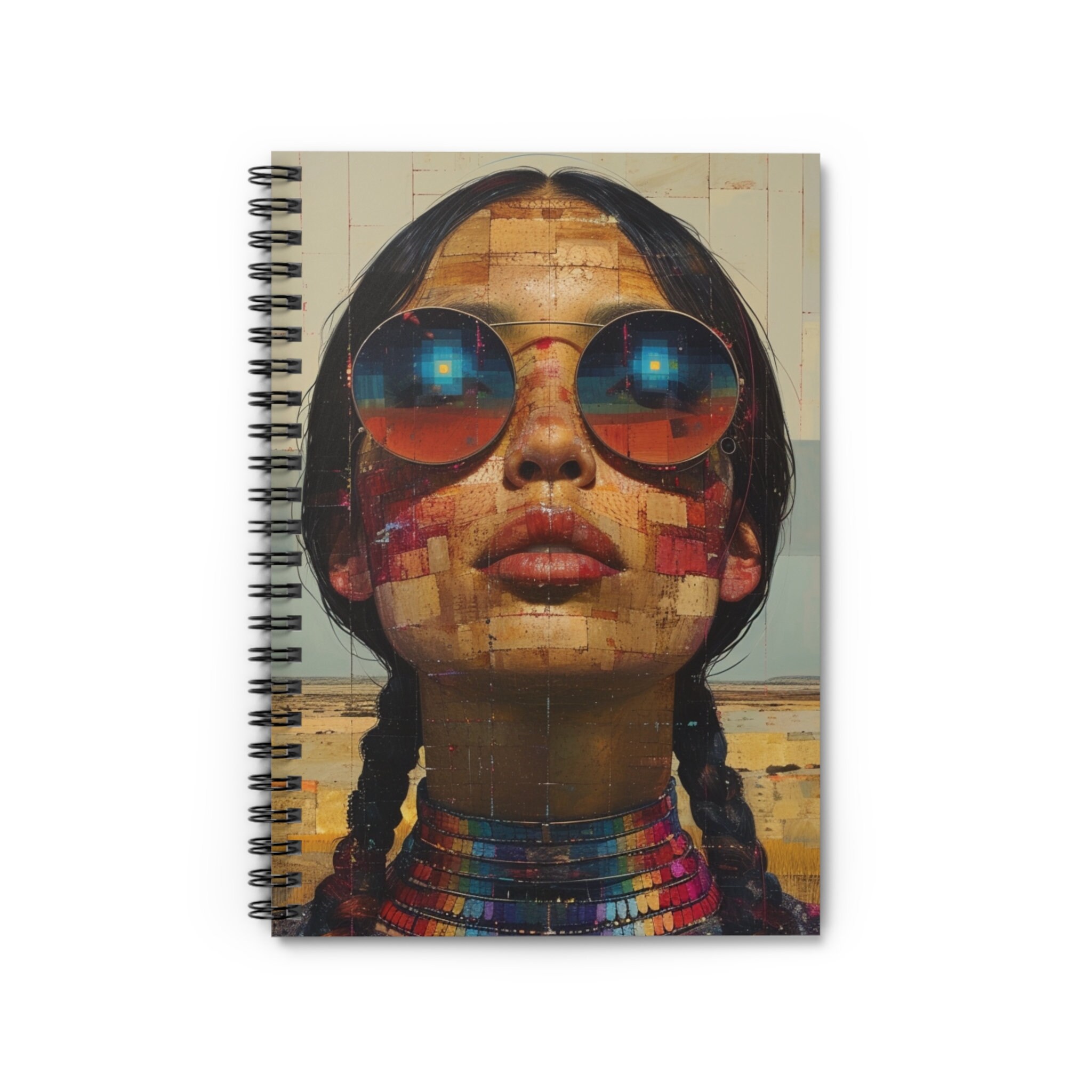 Native Designs, Modern Woman Design Spiral Notebook - Ruled Line ...