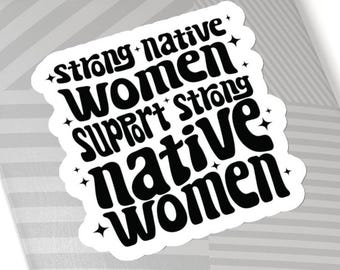 Red Hand Indigenous Strong Native American Women Gift Sticker - Etsy