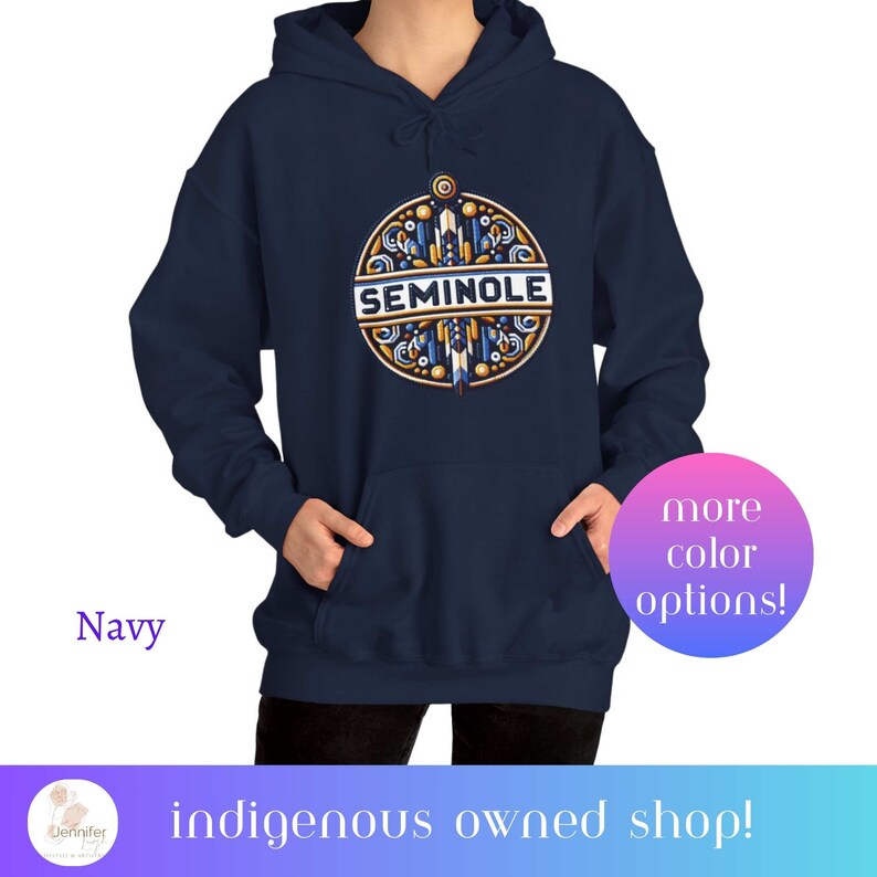 Seminole Native Bead Style Hooded Sweatshirt. Indigenous Designs Shirts ...