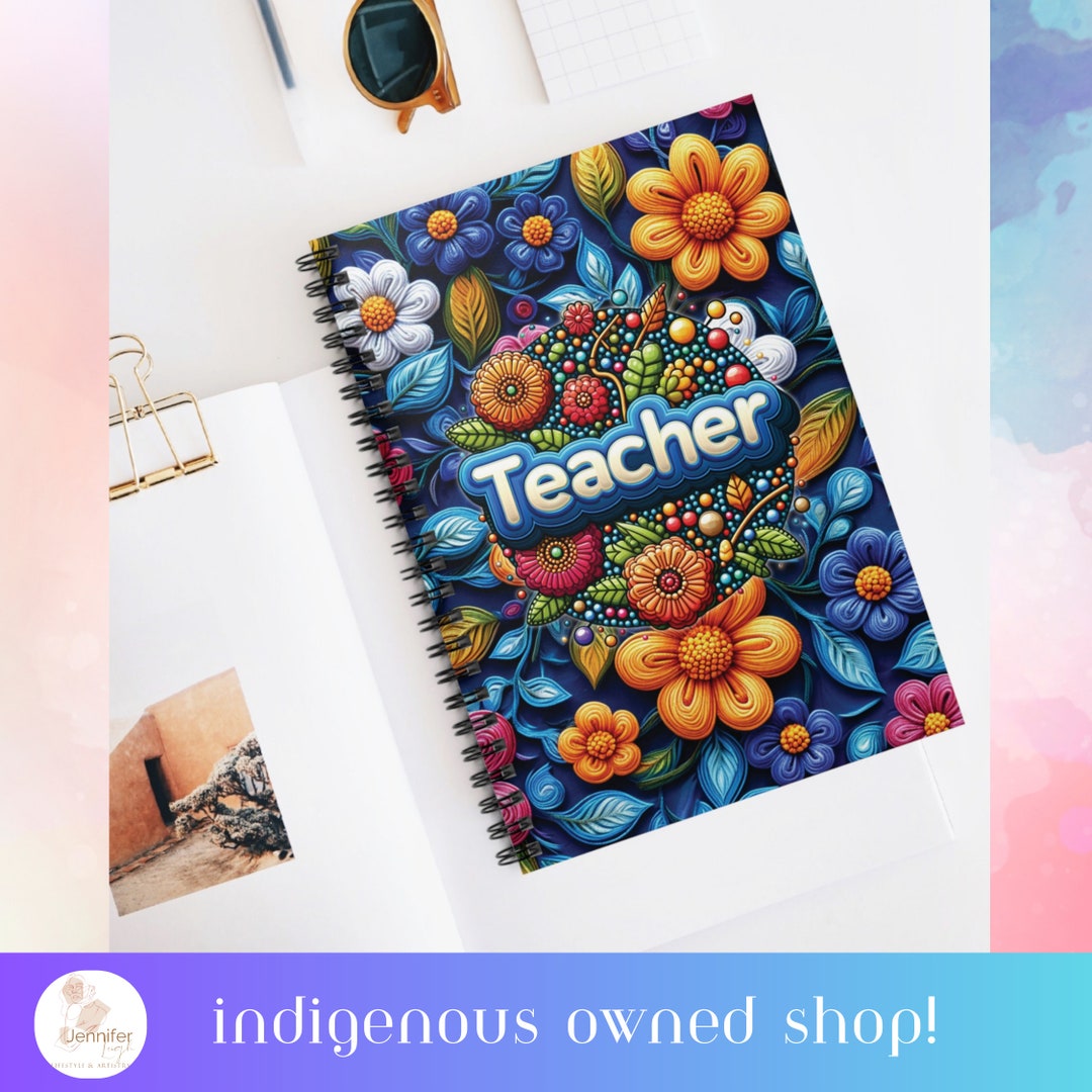Indigenous Floral Inspired Native Floral Teacher Notebook. Indigenous ...