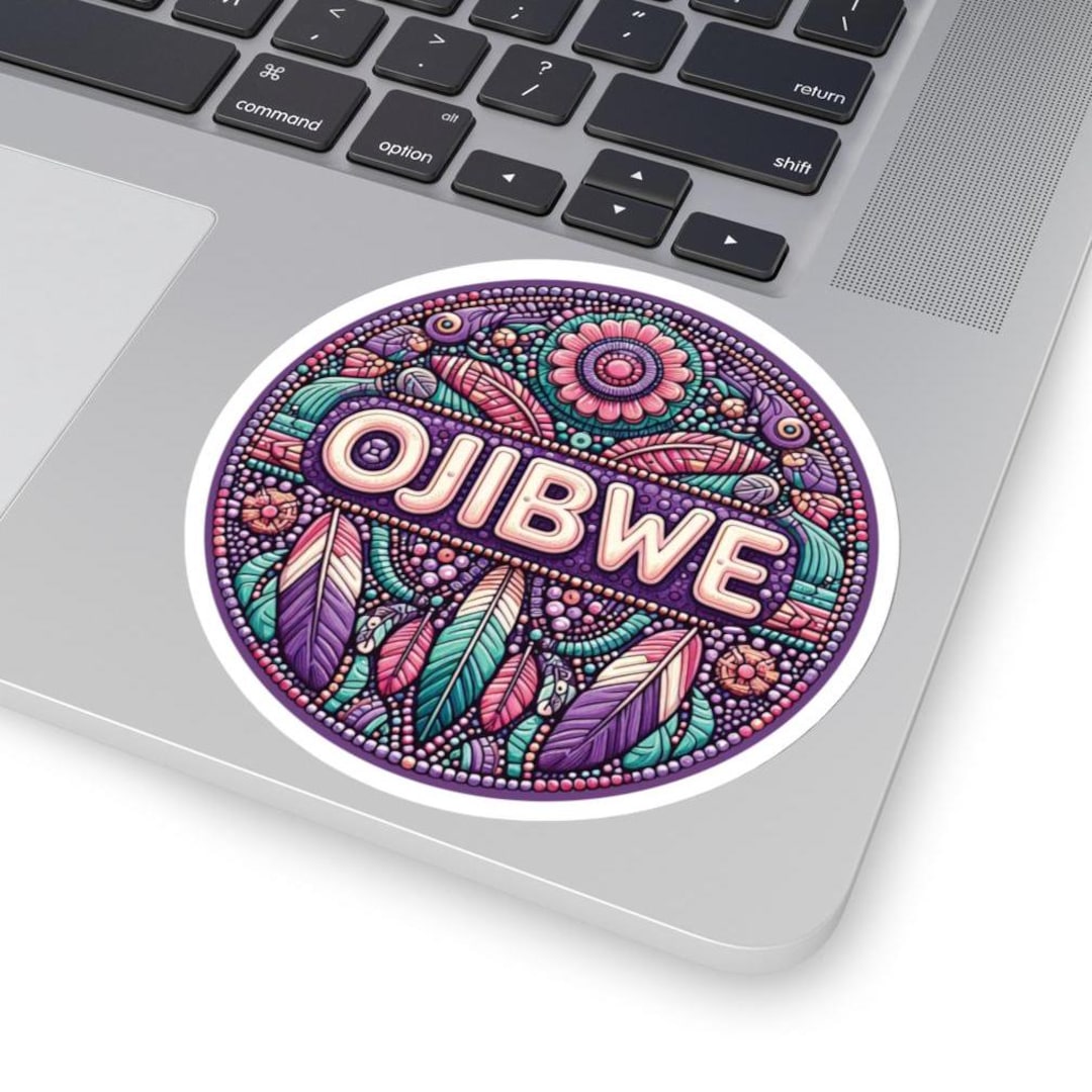 Ojibwe Native Beading Style Art Native Art Stickers Indigenous Owned ...