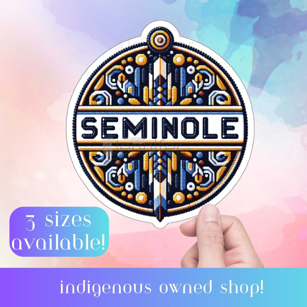 Seminole Beading Style Art Native Sticker. Native Owned Sticker Gift ...