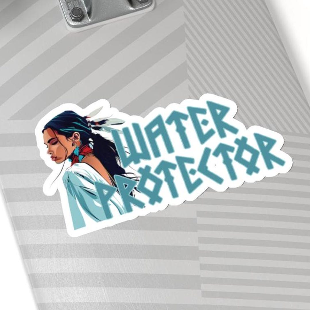 Water Protector Native Artwork Stickers Indigenous Owned Gifts - Etsy