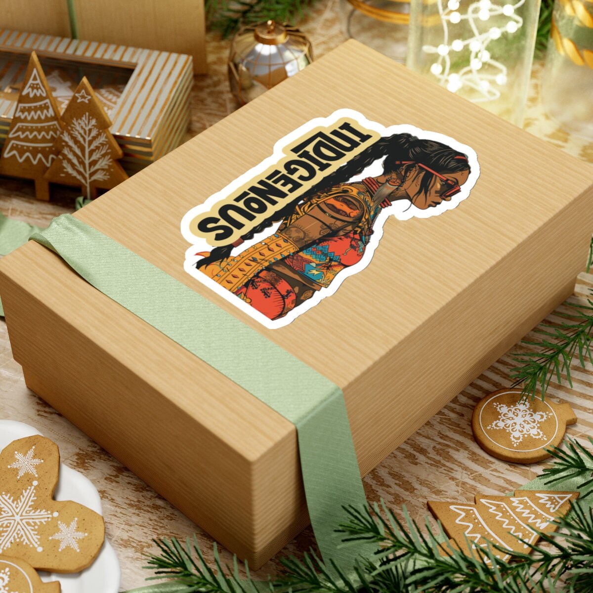 Indigenous Baddie Art Sticker. Native Owned Sticker Gift Shop - Etsy