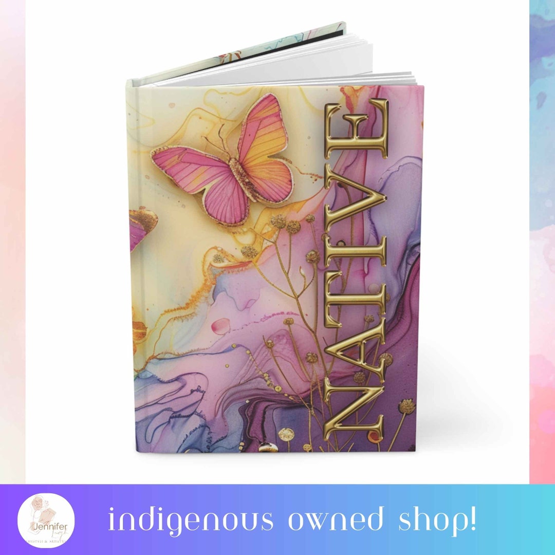 Native Butterfly Hardcover Journal. Indigenous Owned Shop - Etsy