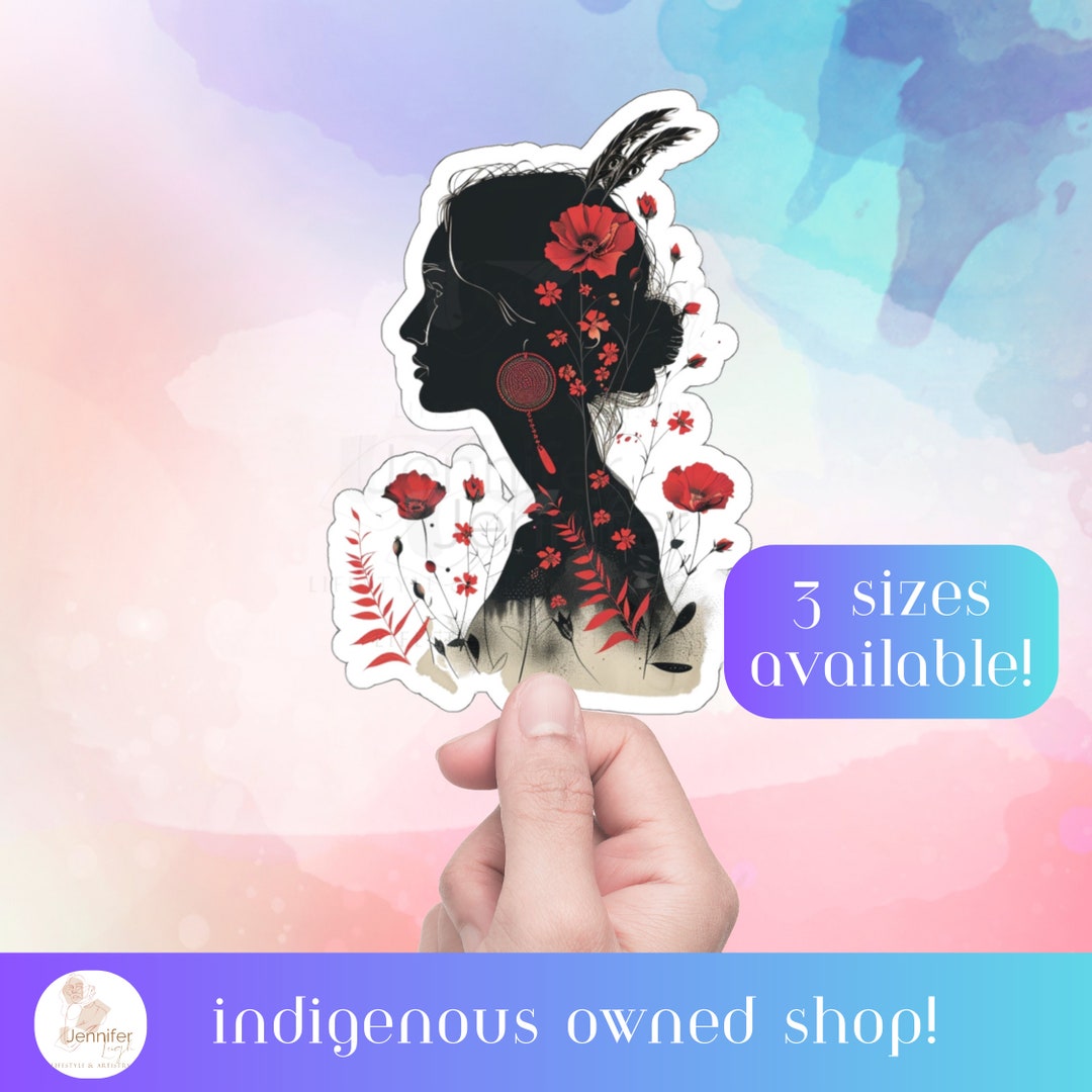 MMIW Floral Native Stickers. Indigenous Owned Gifts - Etsy