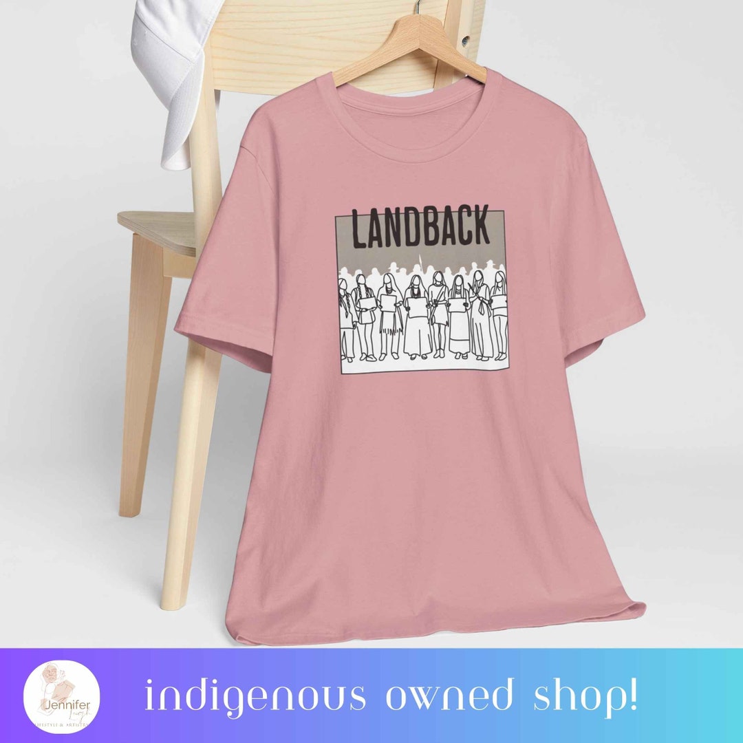 Landback Indigenous Women Unisex Sleeve Tee Native Tshirts Indigenous ...