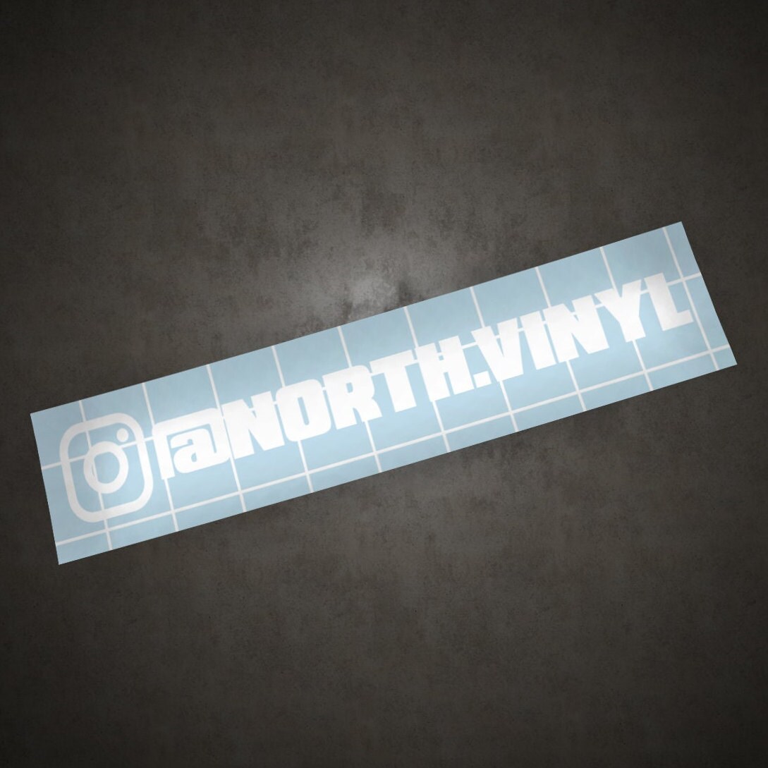 Custom Instagram Decal, Personalized Vinyl Sticker, Social Media ...
