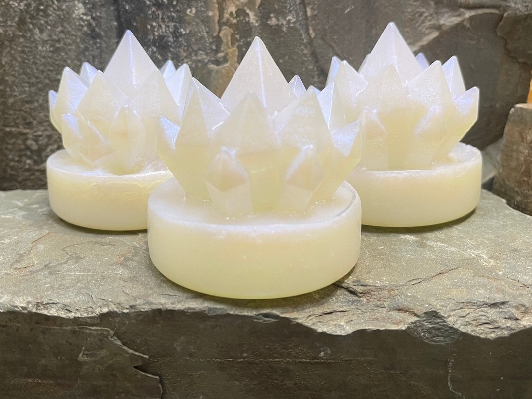 Handmade Moonstone Dragon’s Blood Soap, Moonstone Crystal Soap, Geode ...