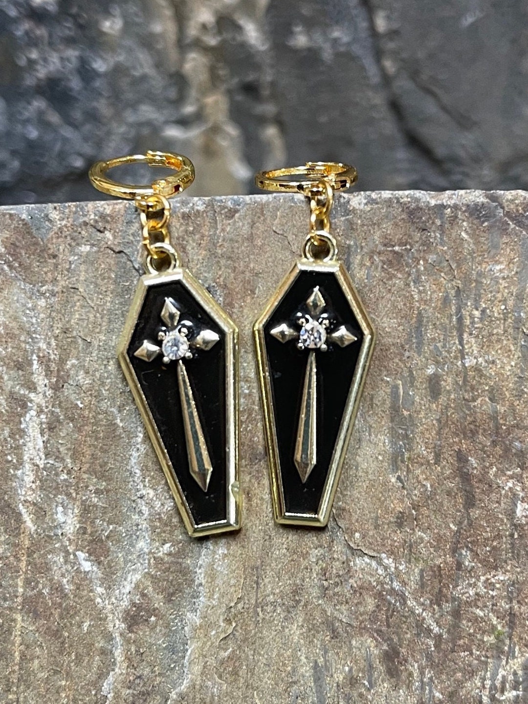 Coffin Earrings, Goth Earrings, Alt Earrings - Etsy