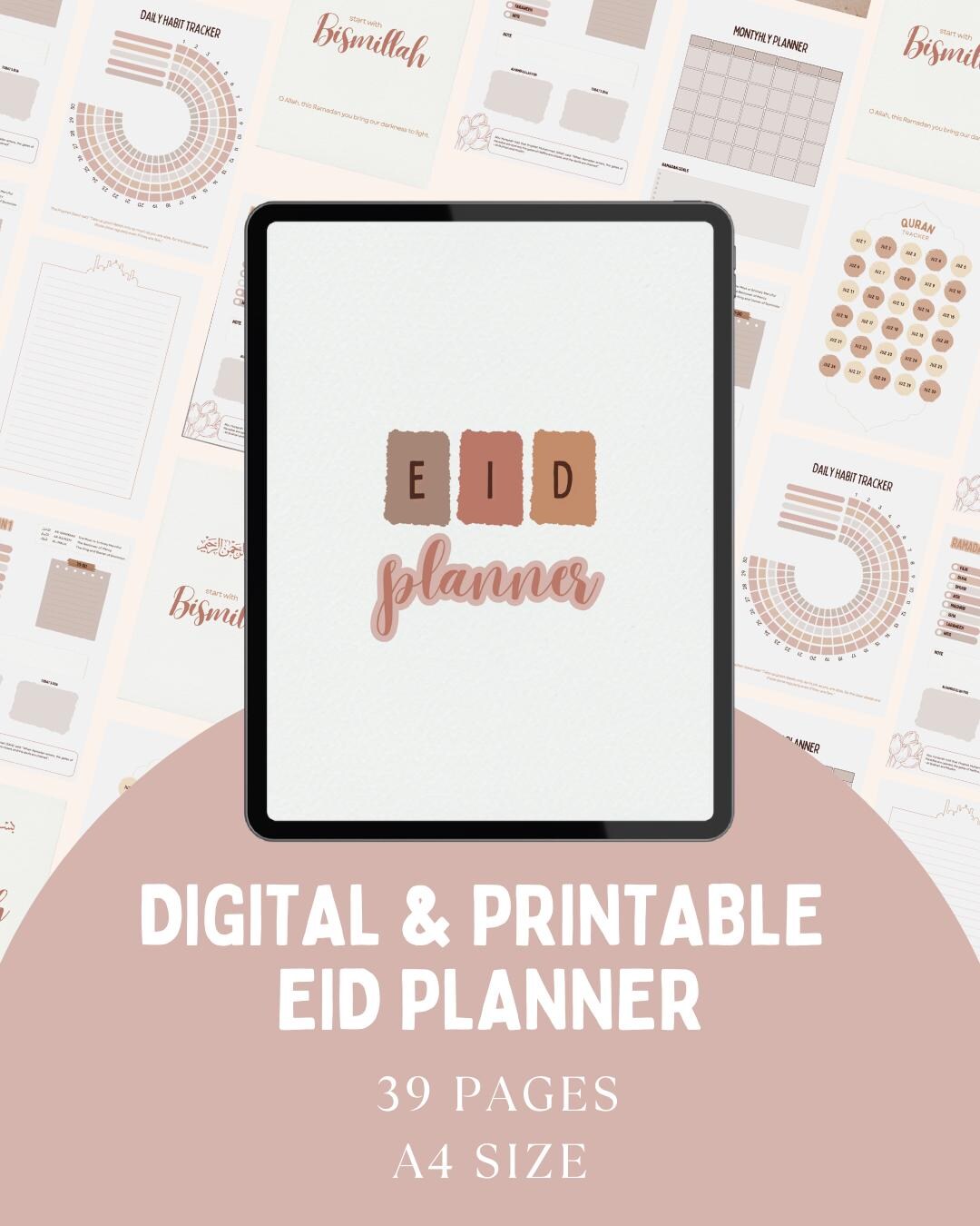 Islamic Daily Planner Printable, Eid Digital Planner, Muslim Planner ...