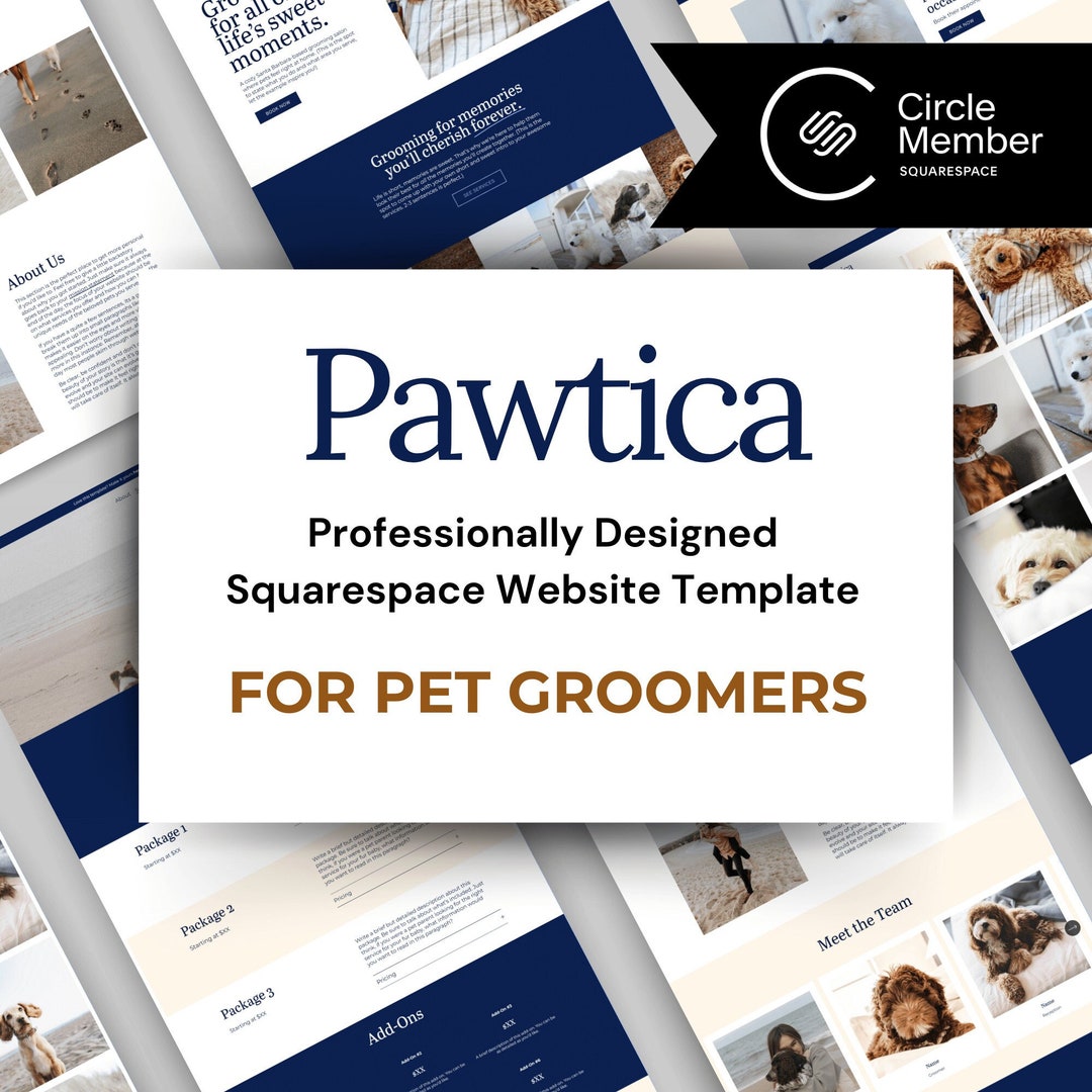 Pet Groomer Website Template, Website for Pet Grooming, Dog Grooming ...