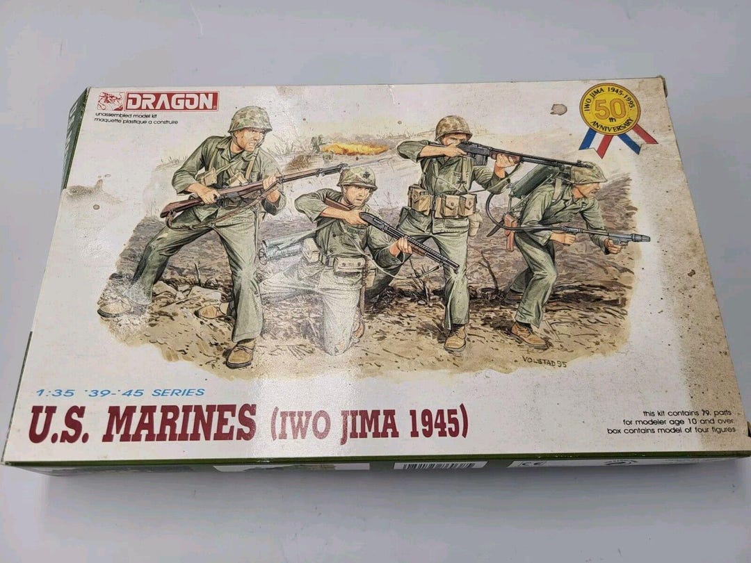 Dragon 6038 1/35 U.S. Marines IWO JIMA 1945 - Etsy