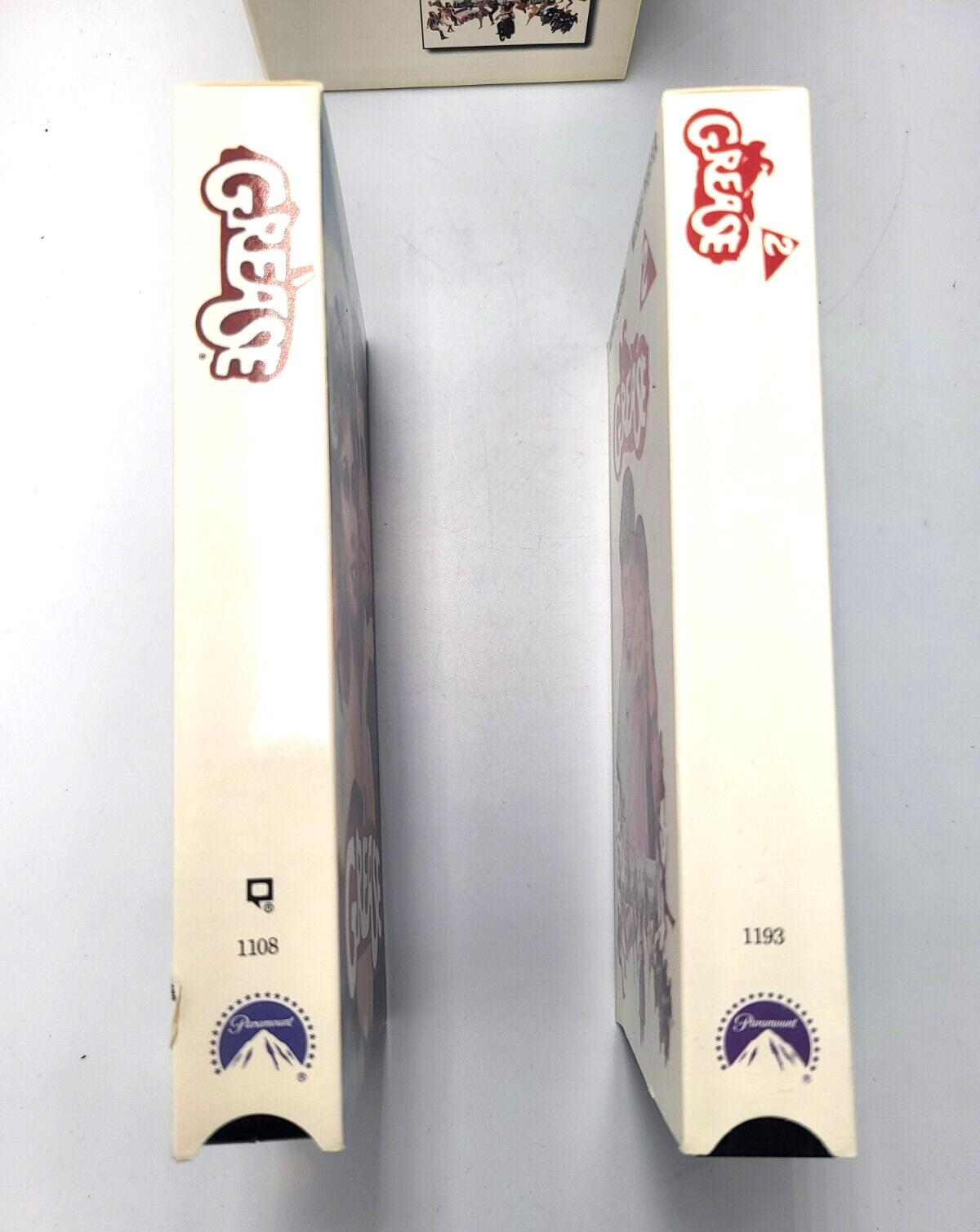 Grease and Grease 2 VHS Box Set John Travolta Olivia Newton-john - Etsy