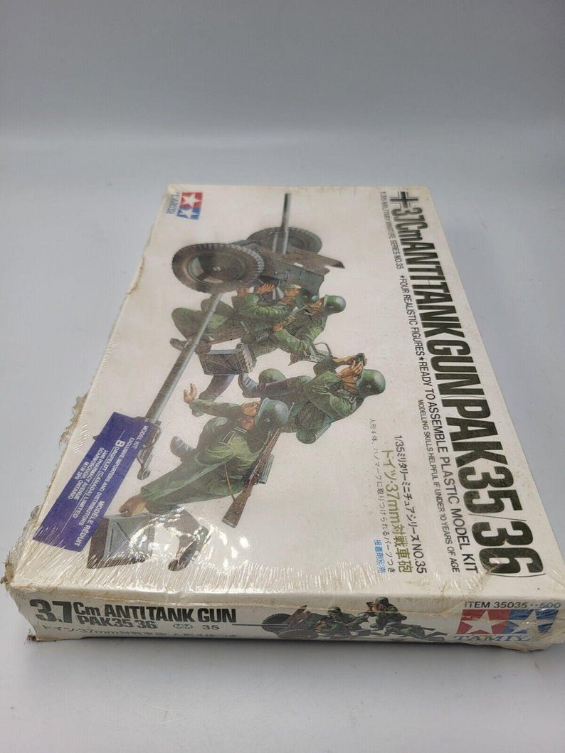 Tamiya 35035 1/35 Scale Military Model Kit German 37mm Anti-tank Gun ...