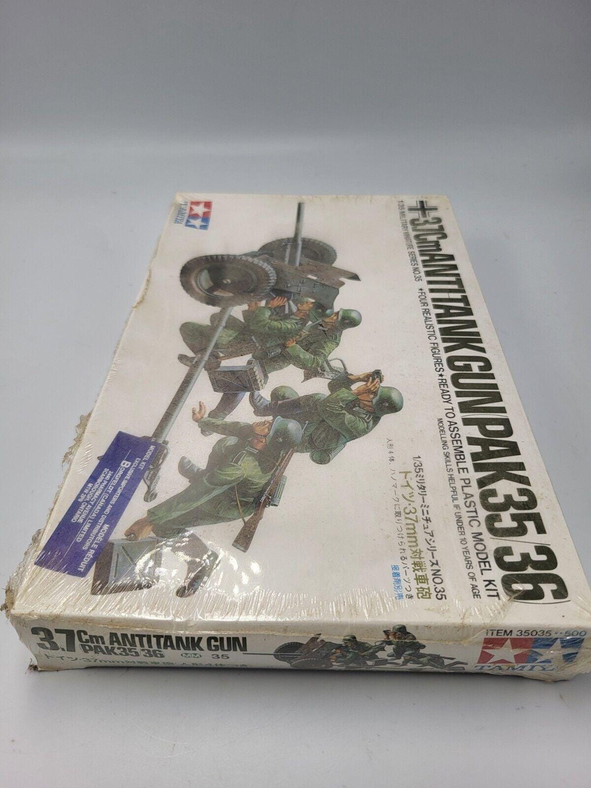 Tamiya 35035 1/35 Scale Military Model Kit German 37mm Anti-tank Gun ...