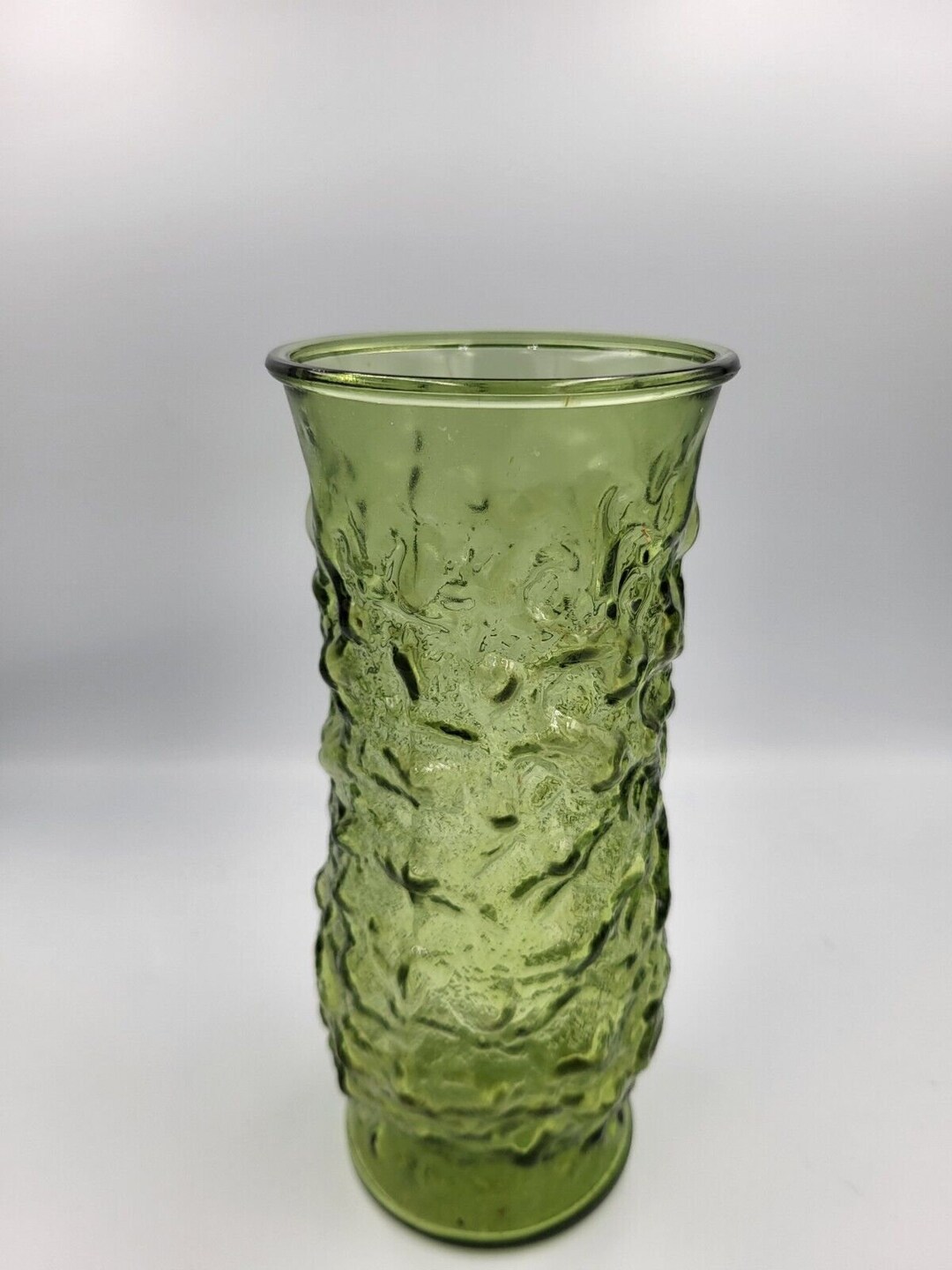 EO Brody Emerald Green Crinkle Flower Vase 8-3/4 Tall USA - Etsy