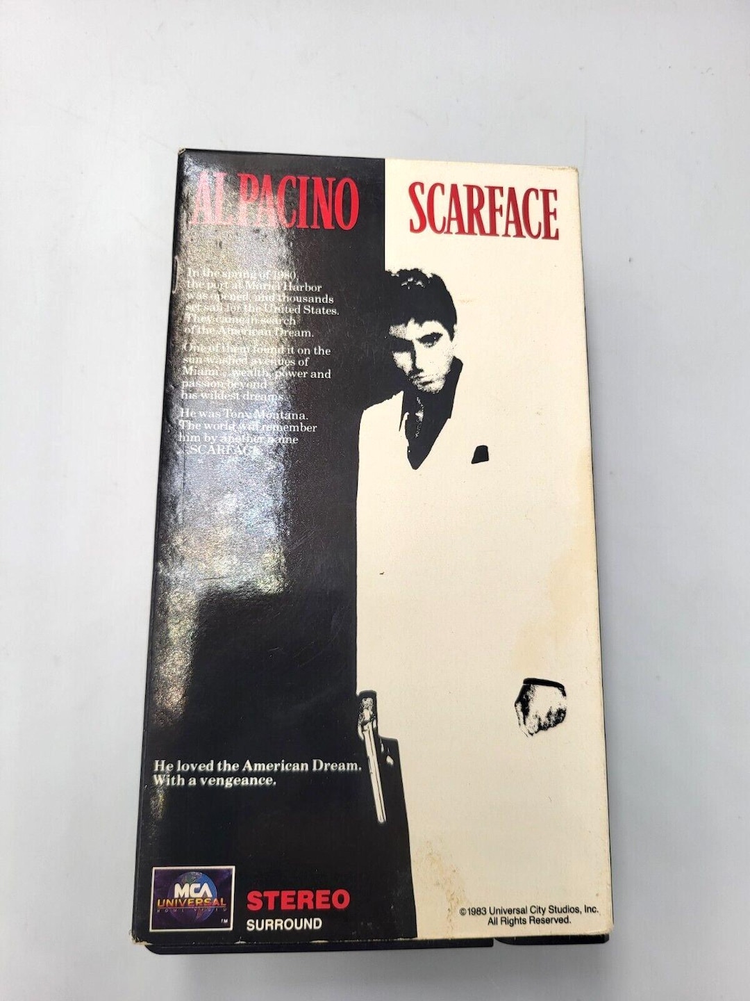 Scarface VHS 1983, 1990 Release 2 Tape Set Al Pacino - Etsy