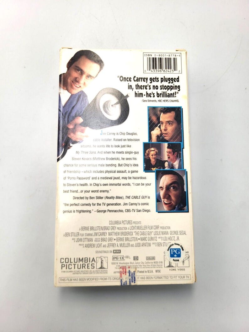 The Cable Guy VHS 1996 Jim Carrey - Etsy
