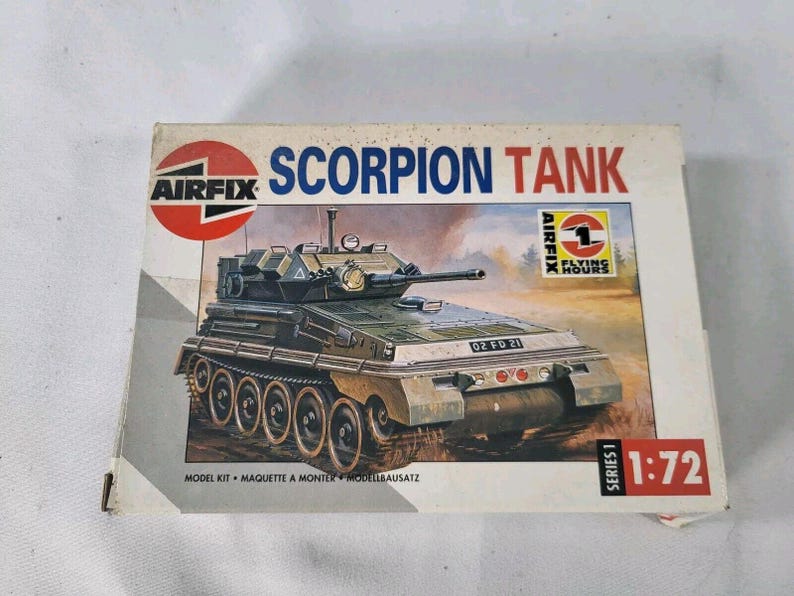 NIB Airfix 1:72 SCORPION TANK Model Kit Series 1 - Etsy