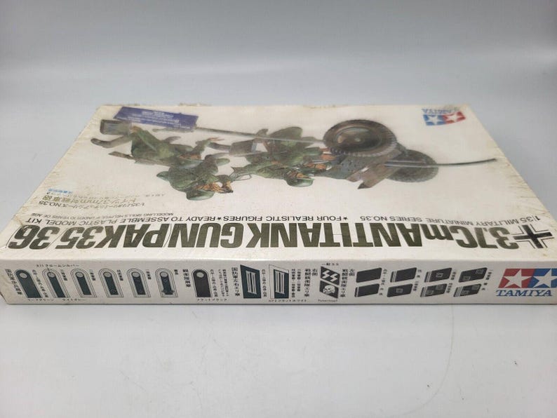 Tamiya 35035 1/35 Scale Military Model Kit German 37mm Anti-tank Gun ...