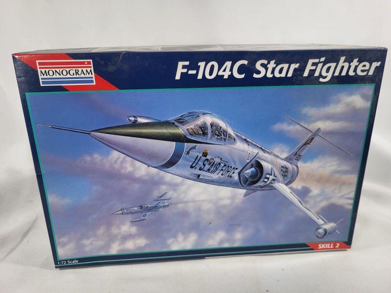 MONOGRAM F-104C Star Fighter Model Kit 85-5240 1/72 NEW in Box, - Etsy
