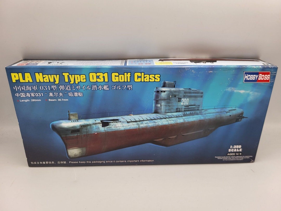 Hobby Boss Models 83514 1:350 PLA Navy Type 031 Golf Class Submarine ...