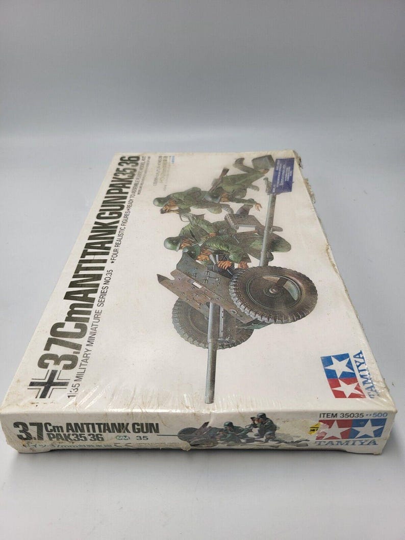 Tamiya 35035 1/35 Scale Military Model Kit German 37mm Anti-tank Gun ...