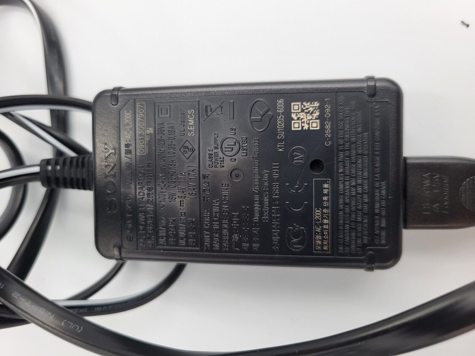 Genuine OEM Original Sony AC-L200C Power Adapter - Etsy