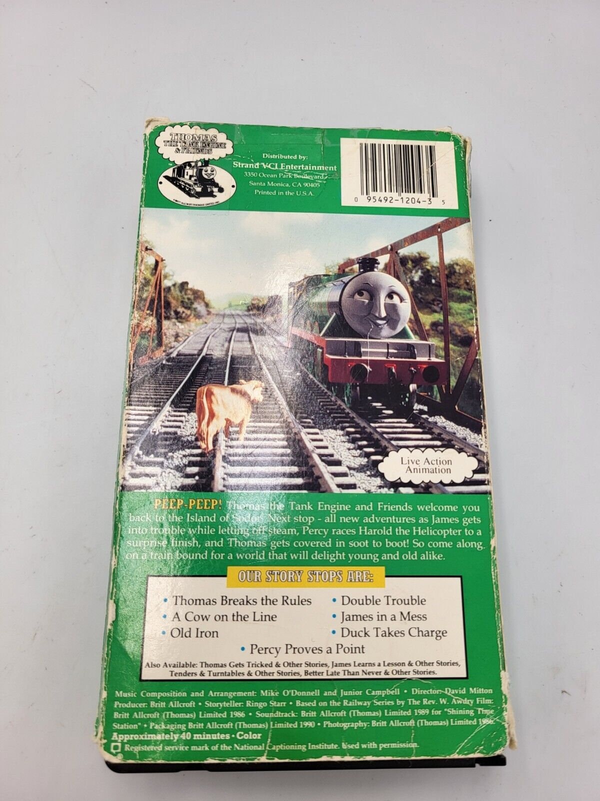 Thomas Tank Engine Friends Breaks Rules VHS Video Tape Train Classic ...