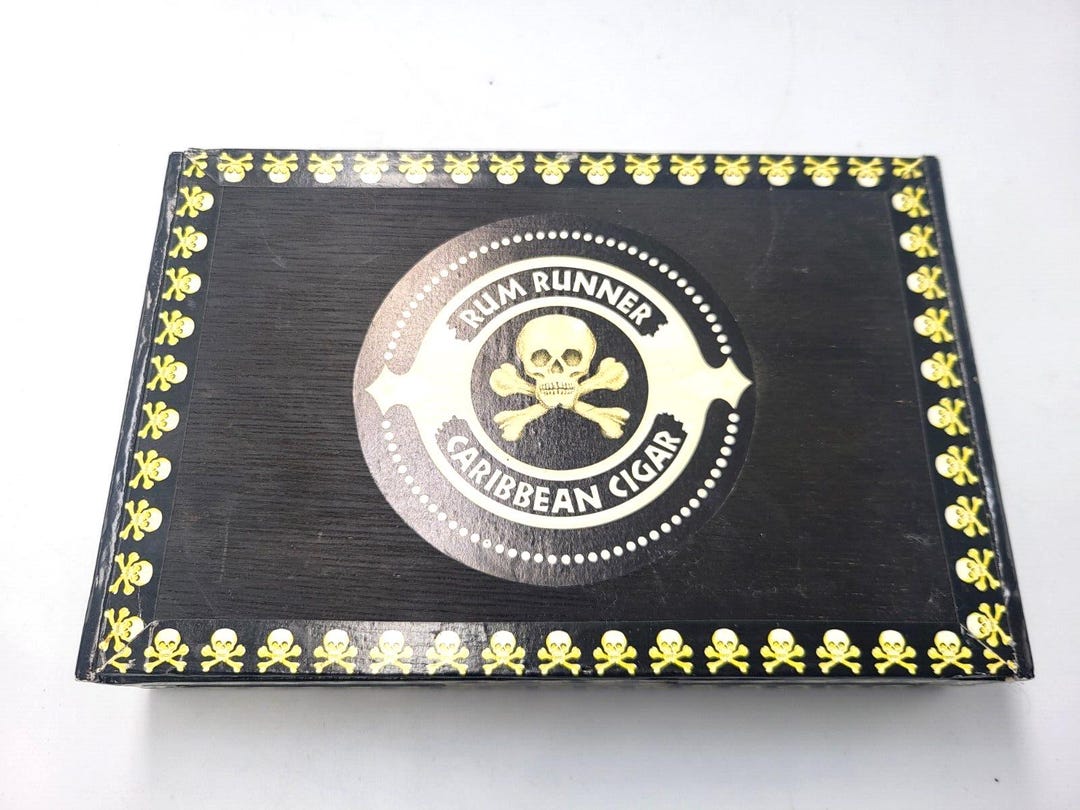 Rum Runner Caribbean Cigar Box Empty Box Fits 25 Cigars - Etsy