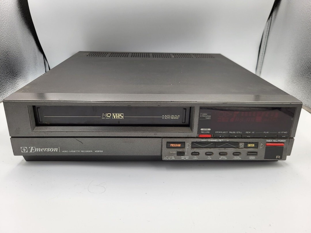 EMERSON VCR755 VHS VCR Player Recorder Vintage 1987 - Etsy