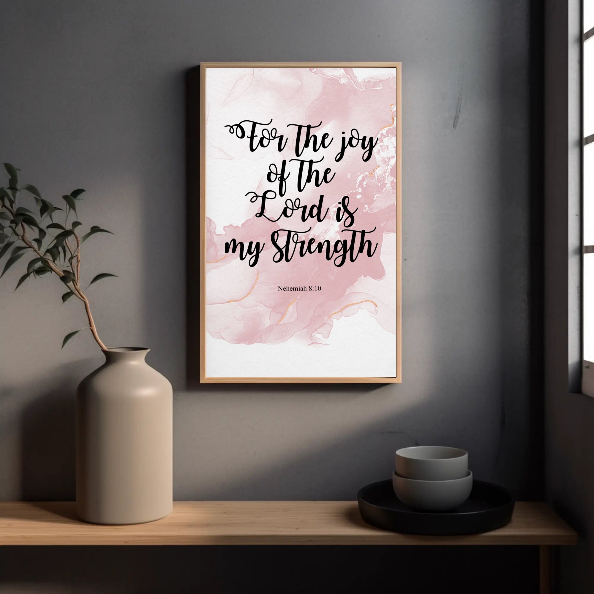 Bible Verse - Wall Decor, Office Decor, Digital Art - Etsy