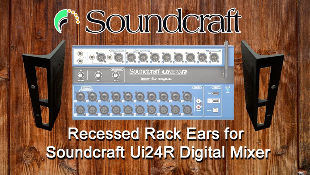 Recessed Rack Ears for Soundcraft Ui16 & Ui24 Mixers ABS Not PLA - Etsy UK