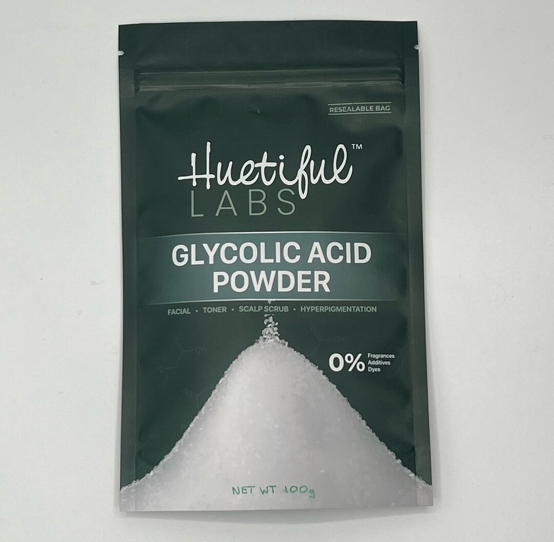 Glycolic Acid Powder, Pure, 50g or 100g for Concentrations of 10 - 70% ...