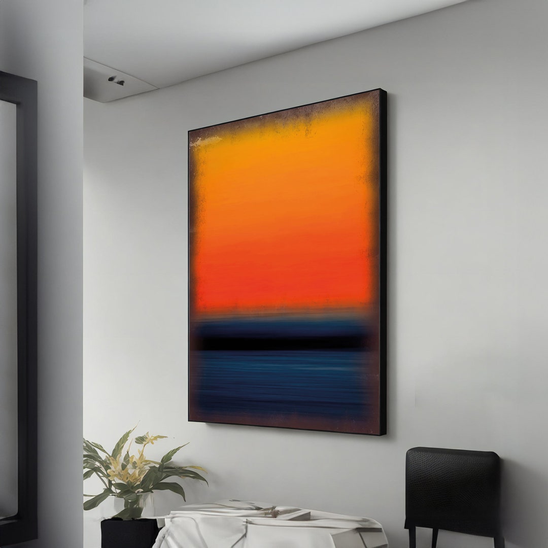 Mark Rothko in Sunset Colors - Modern Expressionist Canvas Art for Home ...