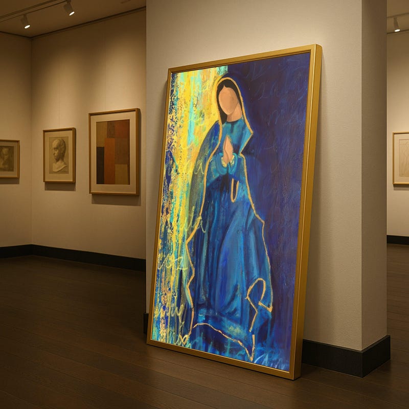 Abstract Virgin Mary - Etsy