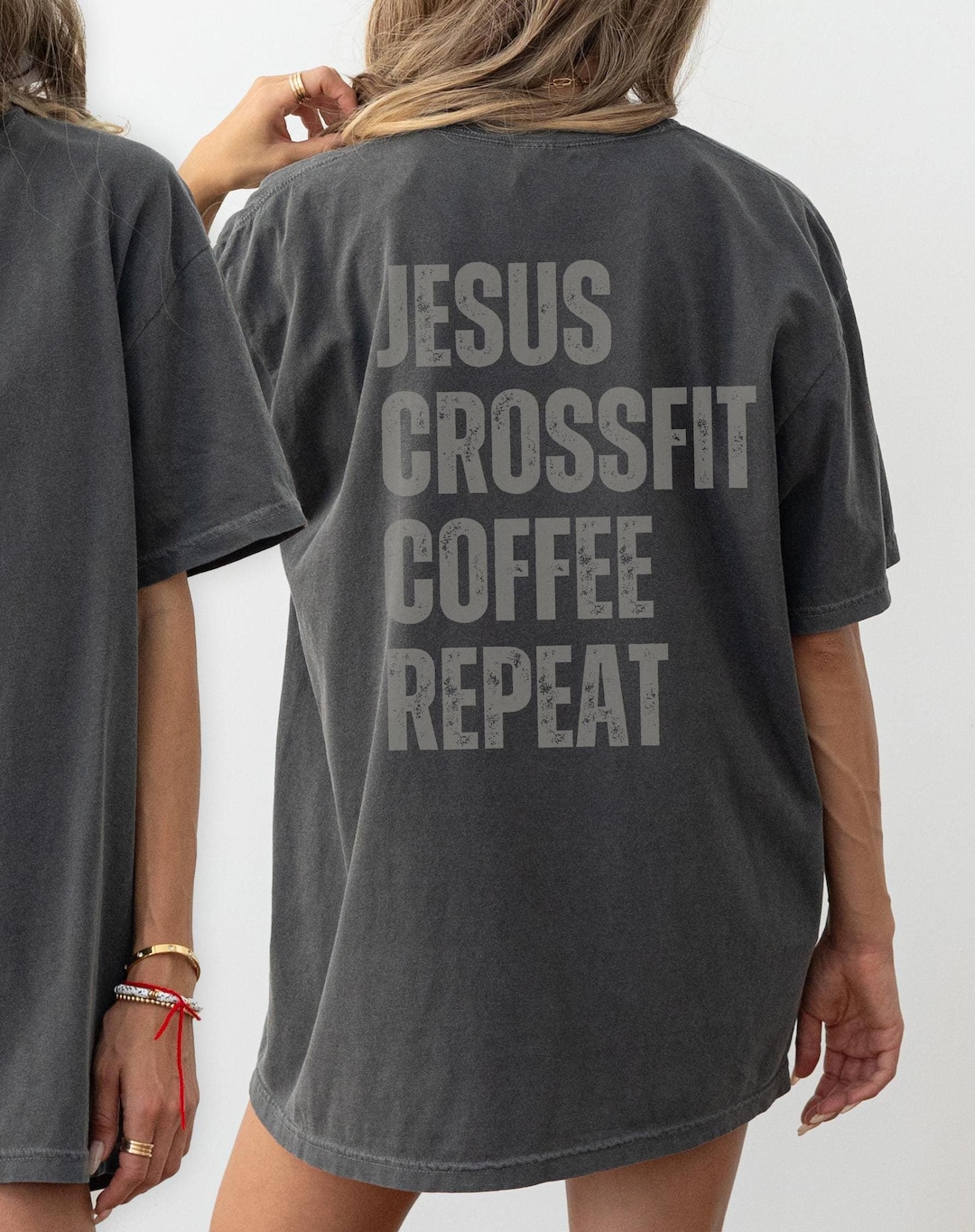 Christian Gym Shirt, Back Print Jesus Crossfit Streetwear Tshirt ...