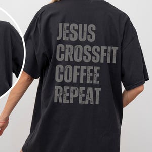 Christian Gym Shirt, Back Print Jesus Crossfit Streetwear Tshirt ...