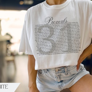 Christian Merch Bible Verse Tshirt, Comfort Colors Aesthetic Proverbs 31 Shirt, Chrstianity Gift ...