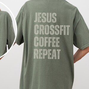 Christian Gym Shirt, Back Print Jesus Crossfit Streetwear Tshirt ...
