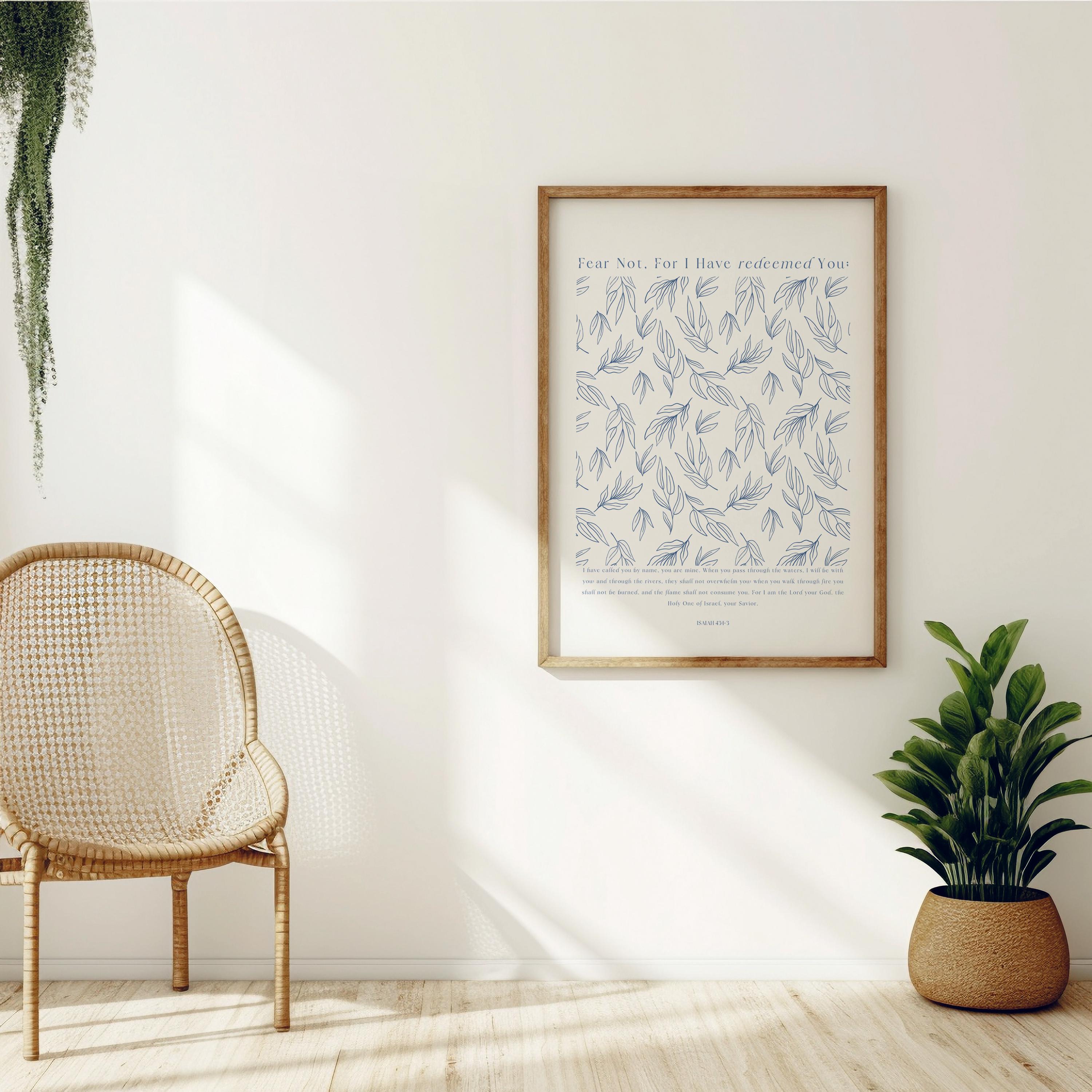 Fear Not for I Have Redeemed You Print Isaiah 43:1-3 Printable ...