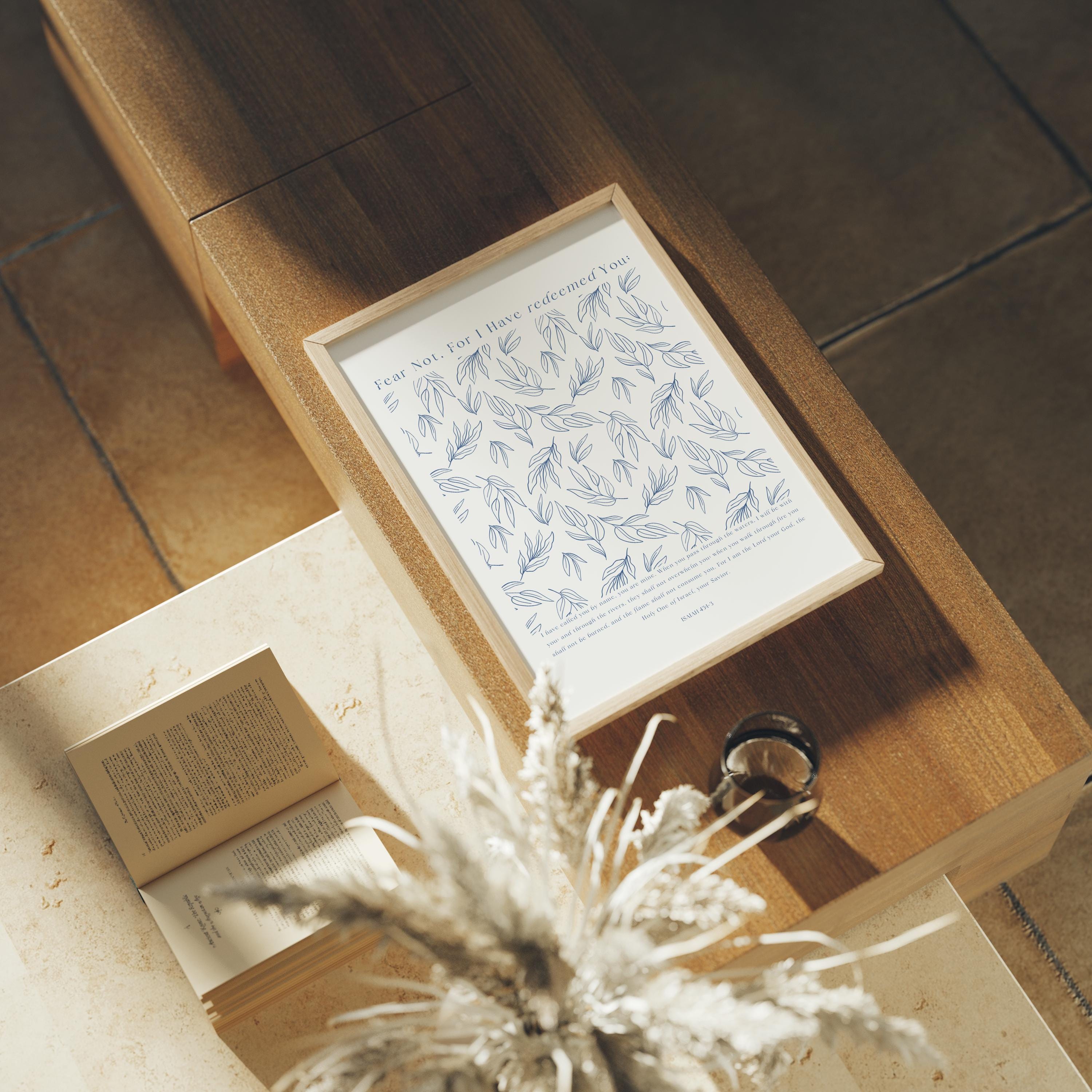 Fear Not for I Have Redeemed You Print Isaiah 43:1-3 Printable ...