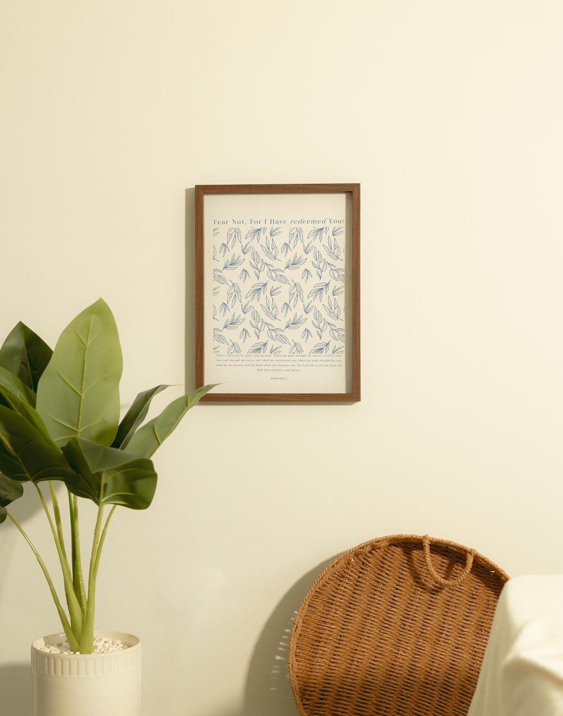 Fear Not for I Have Redeemed You Print Isaiah 43:1-3 Printable ...