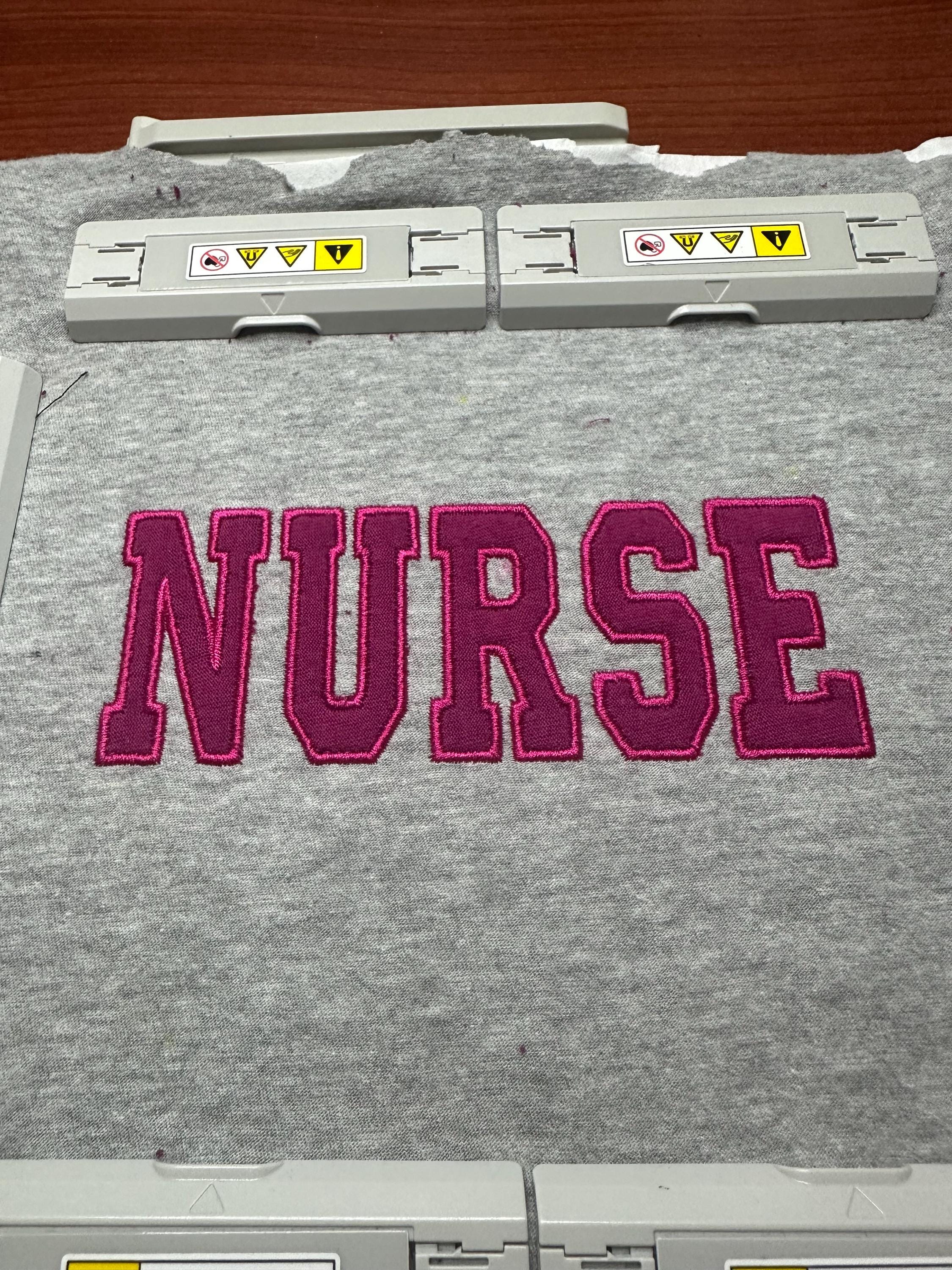 Nurse Applique Embroidery Design 4 Sizes - File Formats in Pes,dst,jef ...