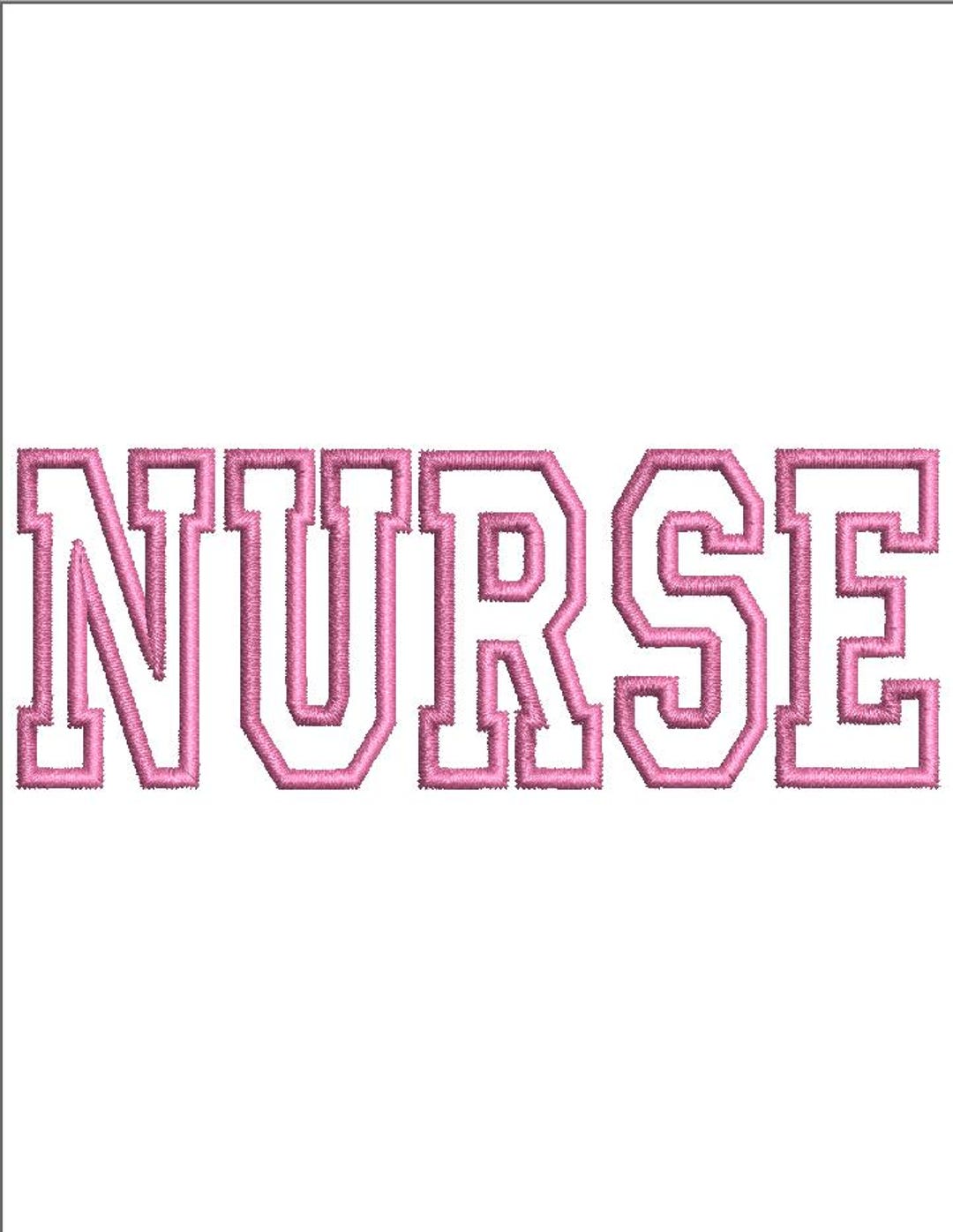 Nurse Applique Embroidery Design 4 Sizes - File Formats in Pes,dst,jef ...
