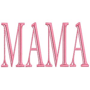 Mama Embroidery Design , 4 Sizes - File Formats in Pes,dst,jef,xxx,exp ...