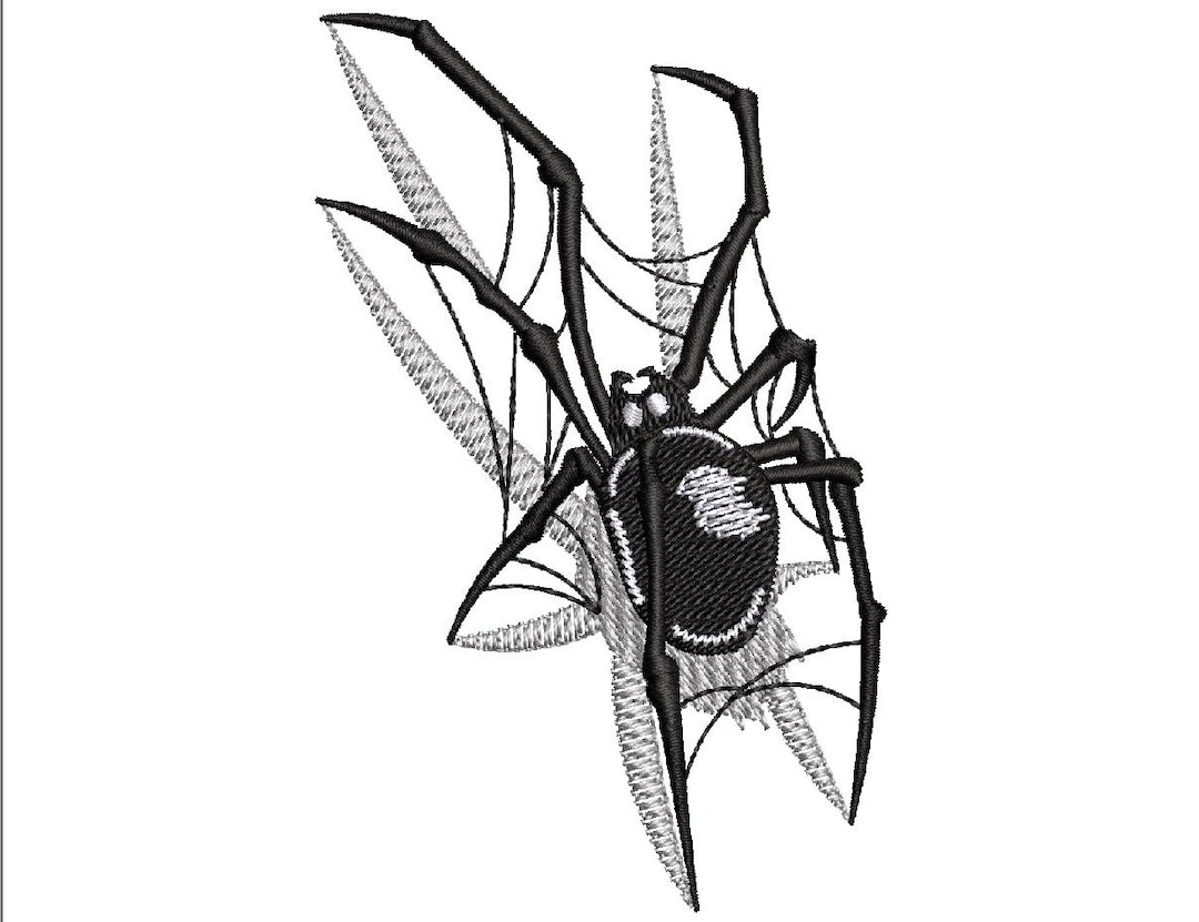 3D Spider Embroidery Design 4 Sizes - File Formats in Pes,dst,jef,xxx ...