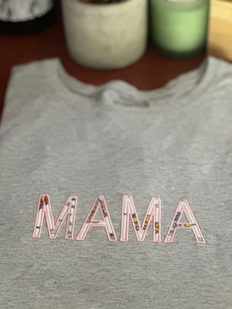 Mama Applique Embroidery Design , 3 Sizes - File Formats in Pes,dst,jef ...