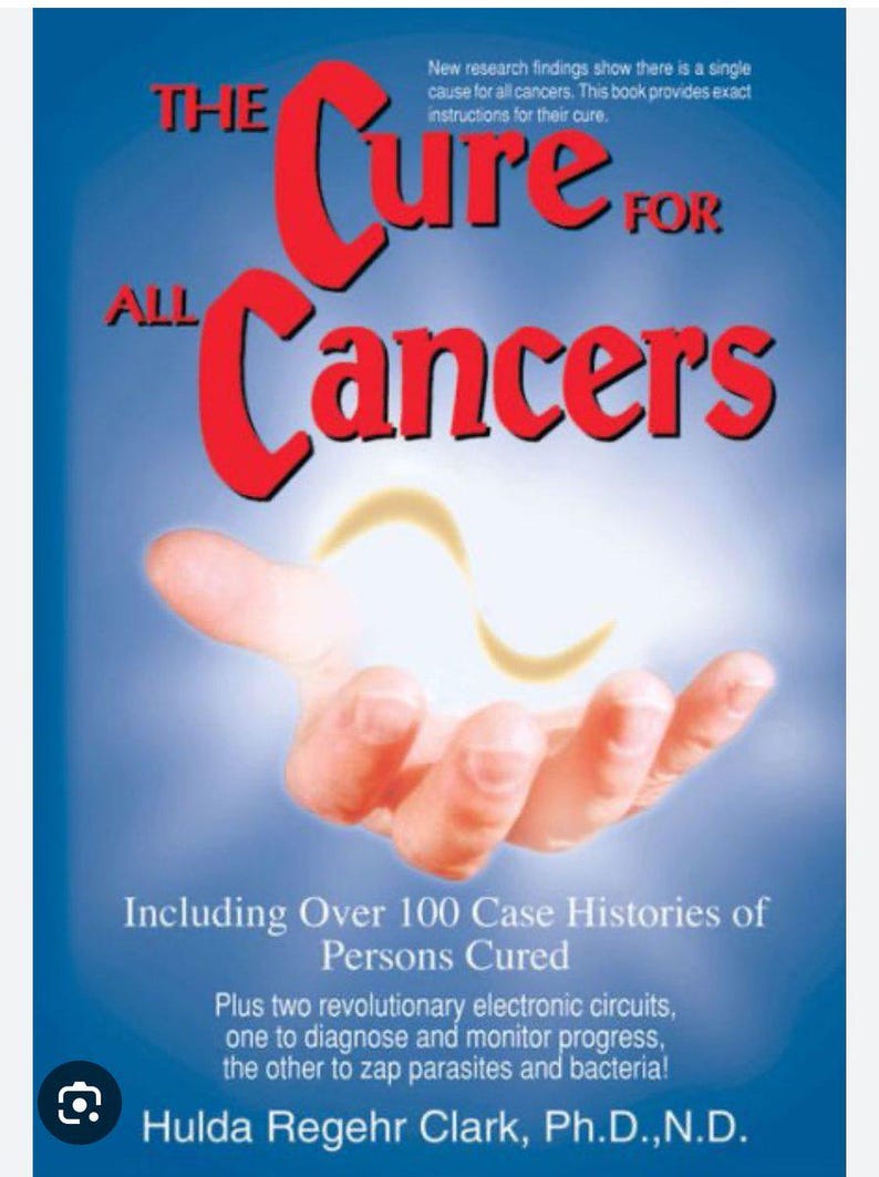 The Cure for All Cancers by Dr. Hulda Regehr Clark, Ph.d., N.D. - Etsy ...